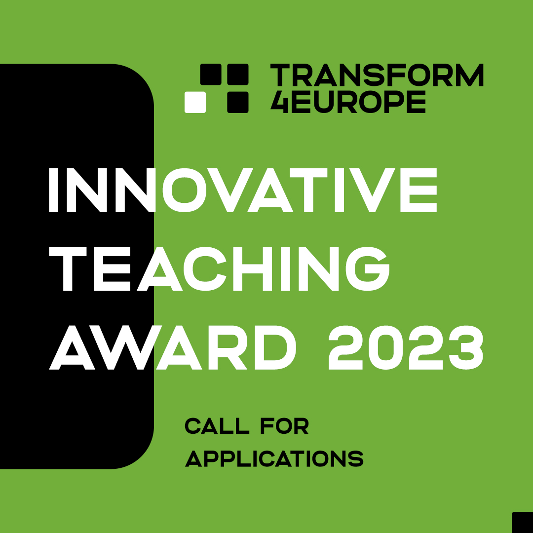 T4EU announced Innovative Teaching Award contest - Transform4Europe