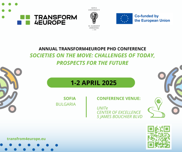 T4EU PhD Conference 2025: Societies on the Move - Transform4Europe