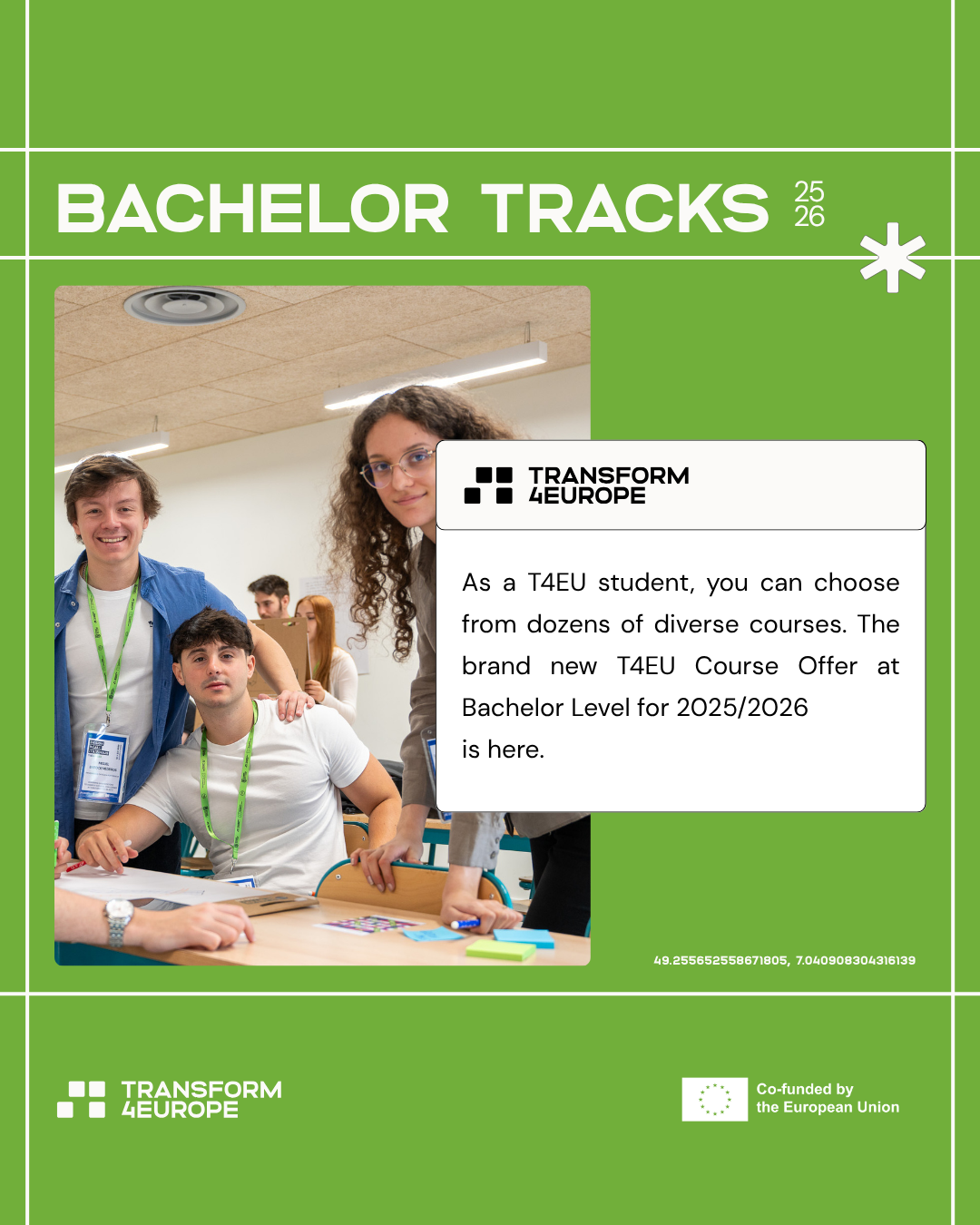 Course Offer at Bachelor Level - Transform4Europe
